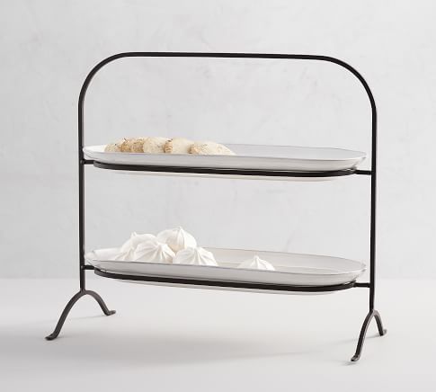 Cambria Handcrafted Stoneware Cake Stand | Pottery Barn