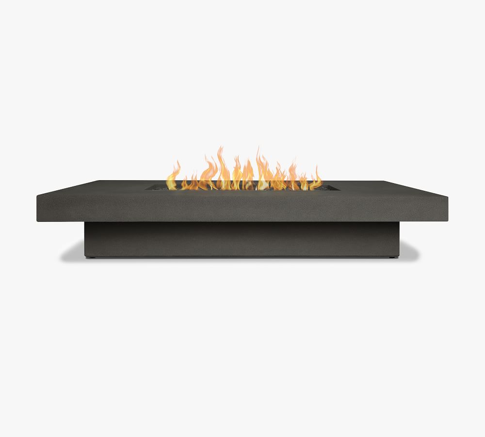 Chrisley 72" Low Rectangular Propane Fire Table | Pottery Barn