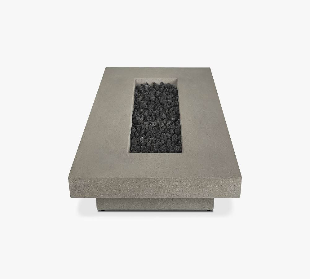 Chrisley 72" Low Rectangular Propane Fire Table | Pottery Barn
