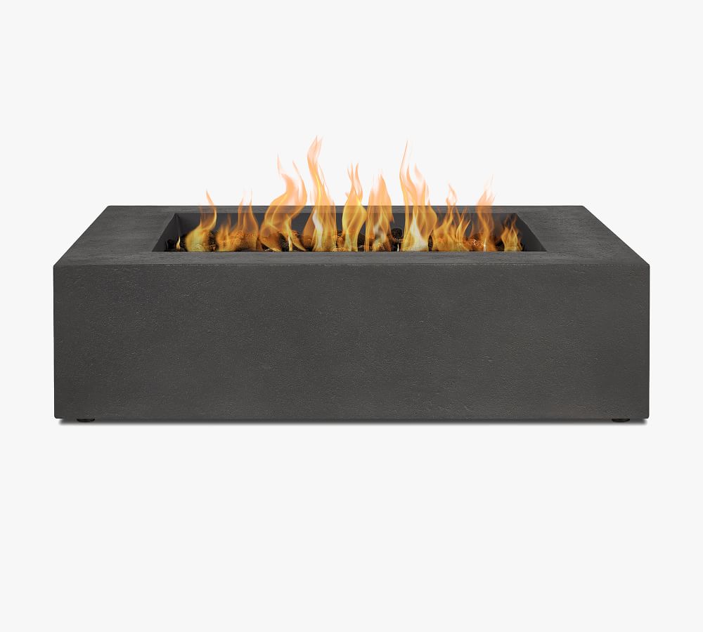Abril 42.5" Low Square Fire Table | Pottery Barn
