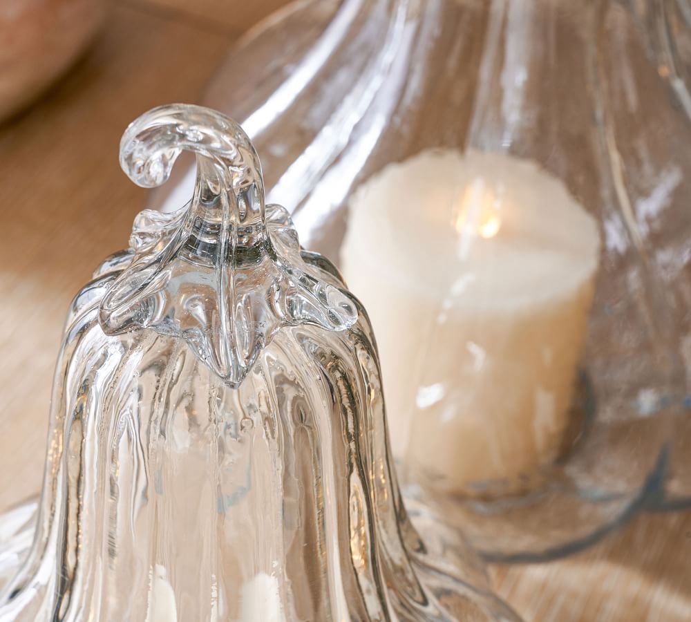 Pumpkin & Gourd Handcrafted Recycled Glass Cloches | Pottery Barn