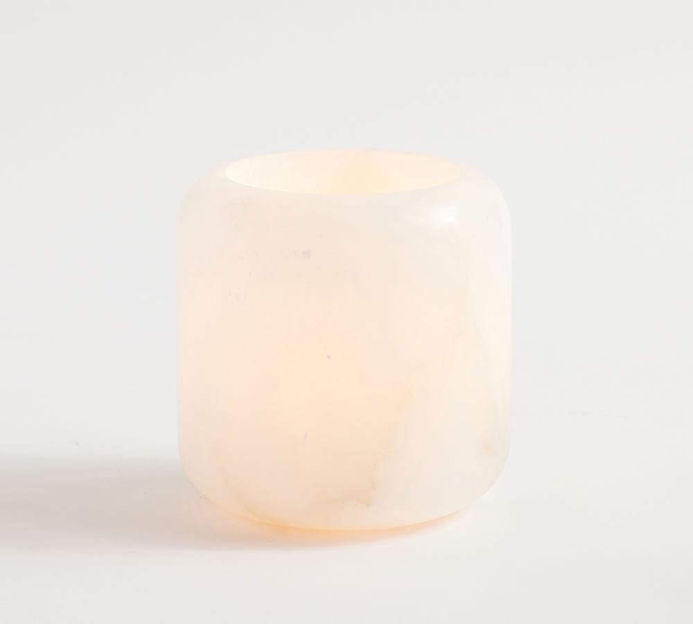 Nova Alabaster Votive Candleholders | Pottery Barn