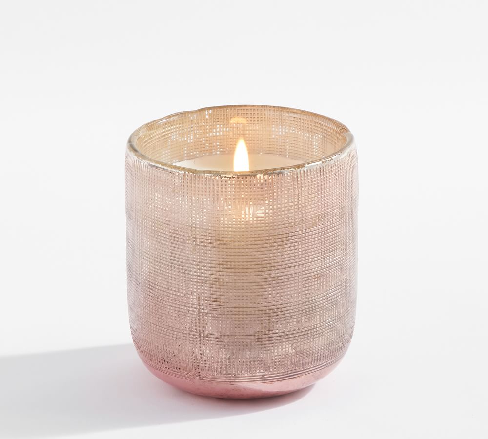 Textured Modern Glass Candles | Pottery Barn
