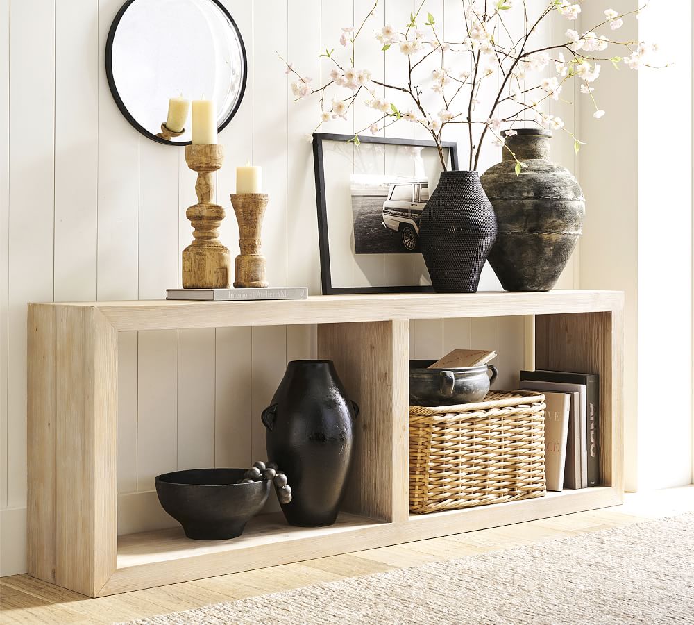 Woven Rattan Vase Collection, Black | Pottery Barn