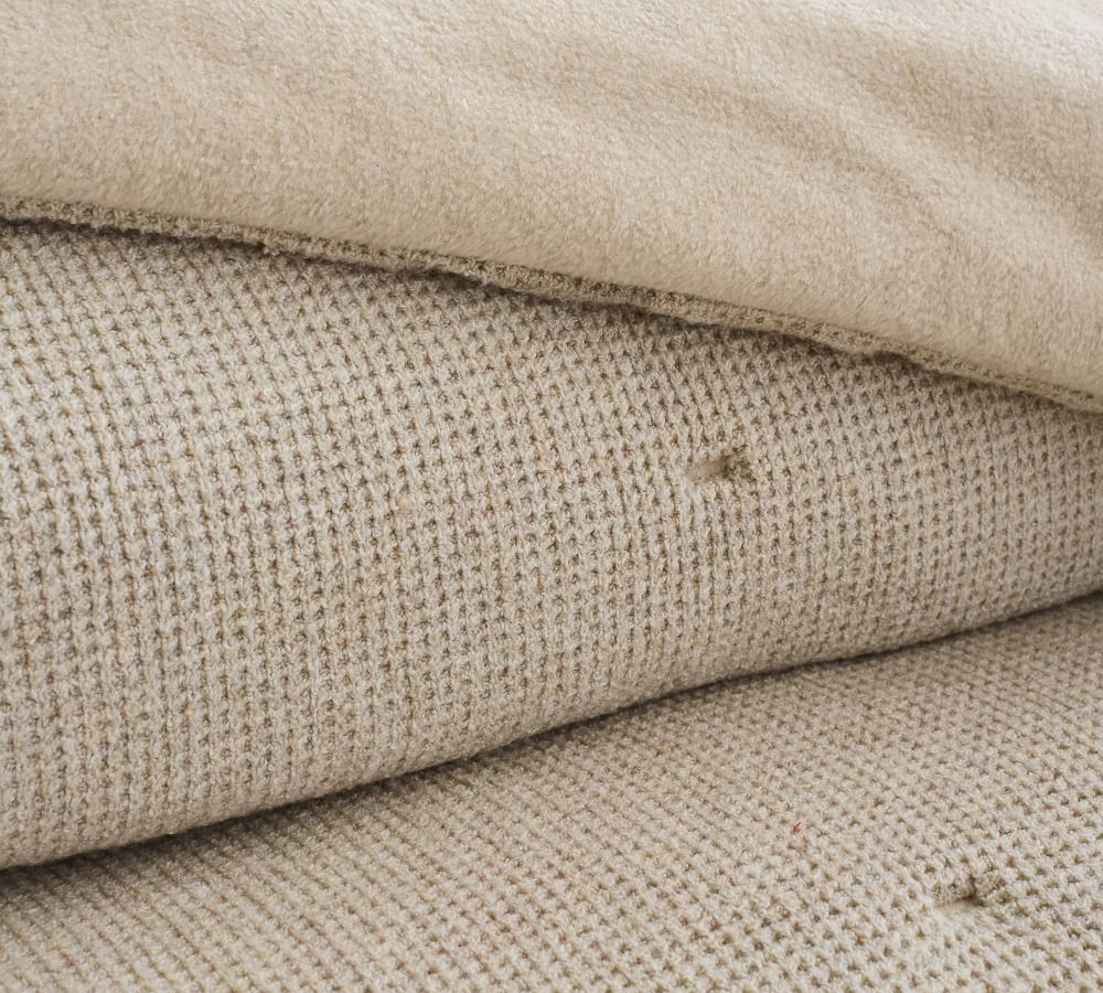 Cozy Thermal Knit Cotton Comforter | Pottery Barn