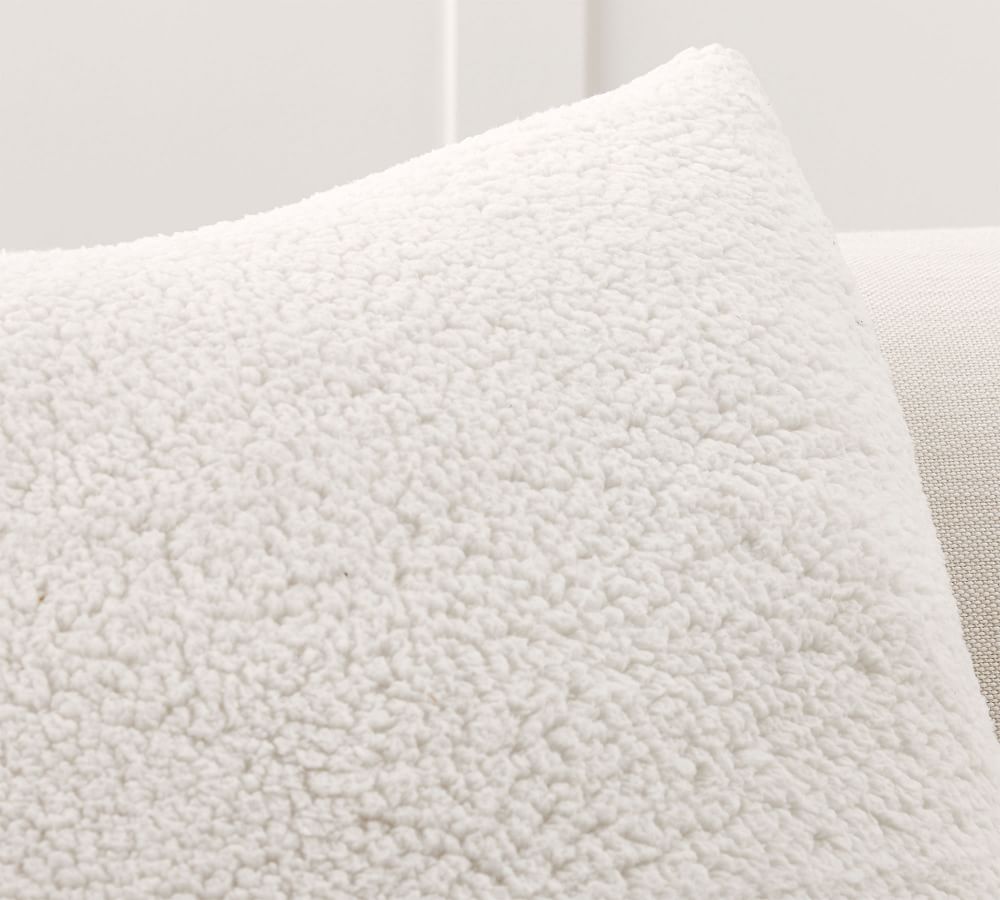 Hawthorn Stripe Sherpa Back Pillow Cover | Pottery Barn