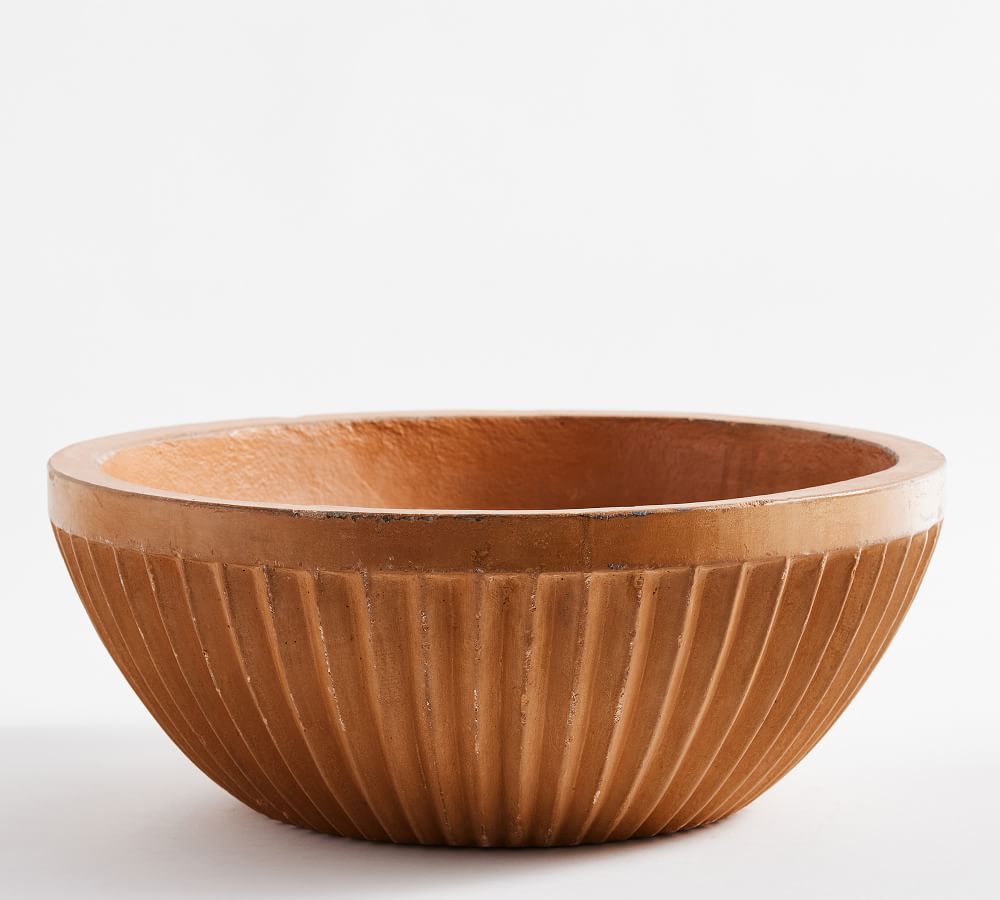 Concrete Fluted Planters | Pottery Barn