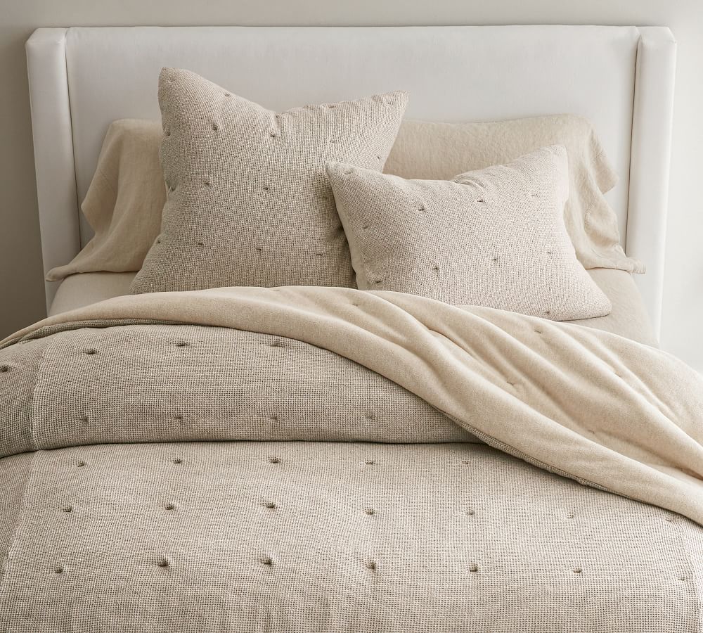 Cozy Thermal Knit Cotton Comforter | Pottery Barn