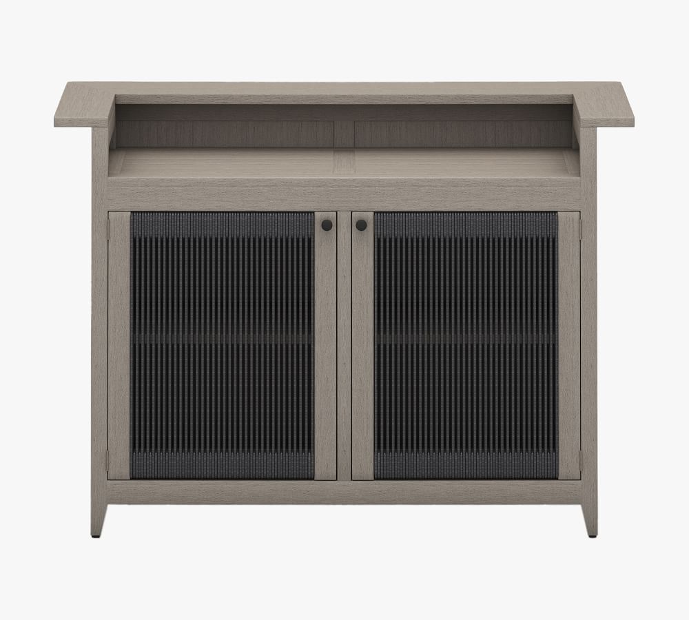 Punta Mita 59" FSC® Teak Bar Cabinet | Pottery Barn