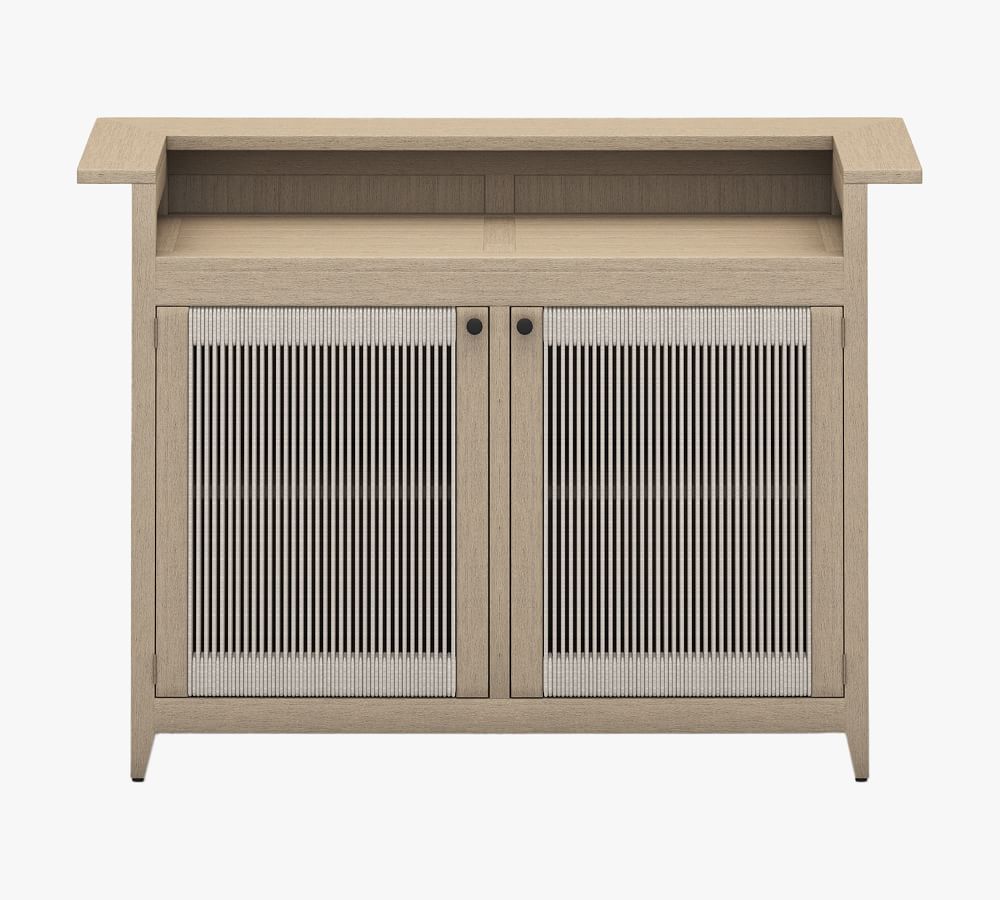 Punta Mita 59" FSC® Teak Bar Cabinet | Pottery Barn