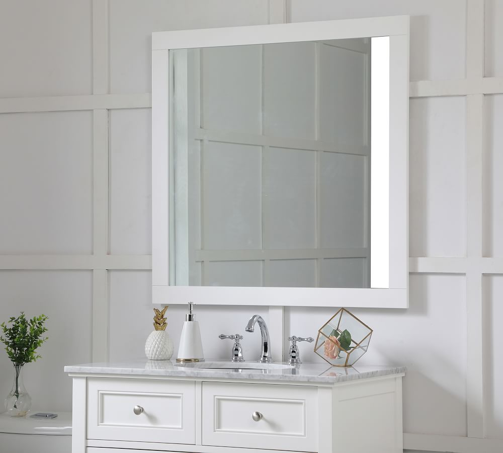 Russo Square Vanity Mirror | Pottery Barn