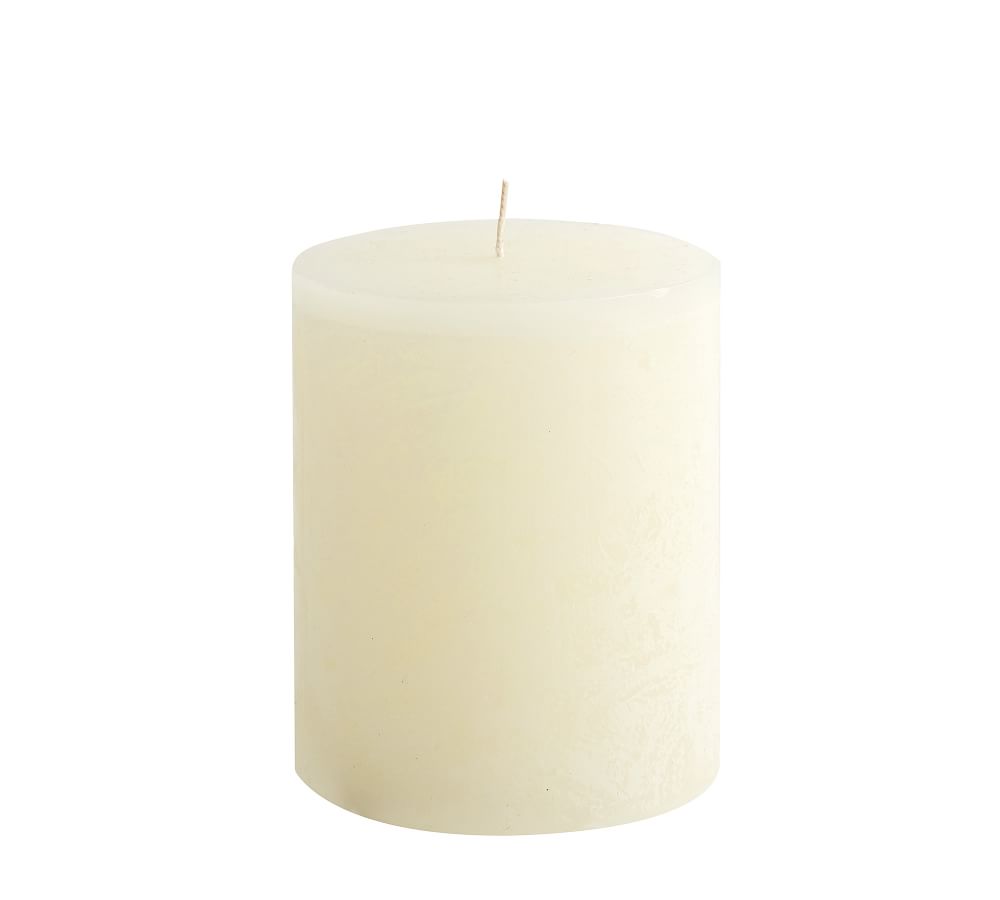 Scented Timber Pillar Candle - Paperwhite | Pottery Barn