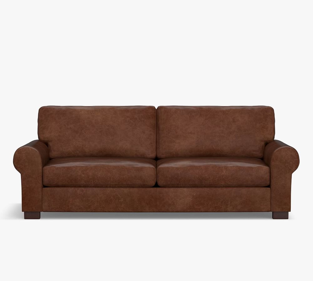 Turner Roll Arm Leather Sofa | Pottery Barn