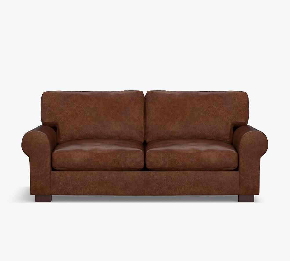 Turner Roll Arm Leather Sofa | Pottery Barn