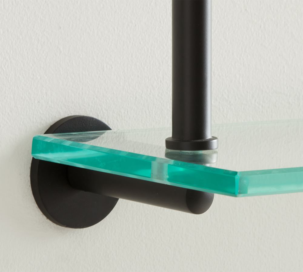 Linden Handcrafted Double Tier Shelf | Pottery Barn