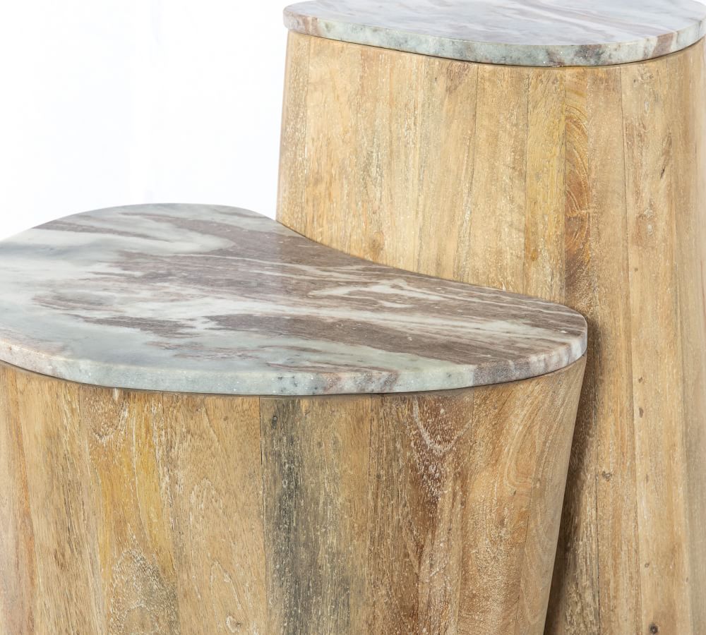 Ember Marble Nesting End Table | Pottery Barn