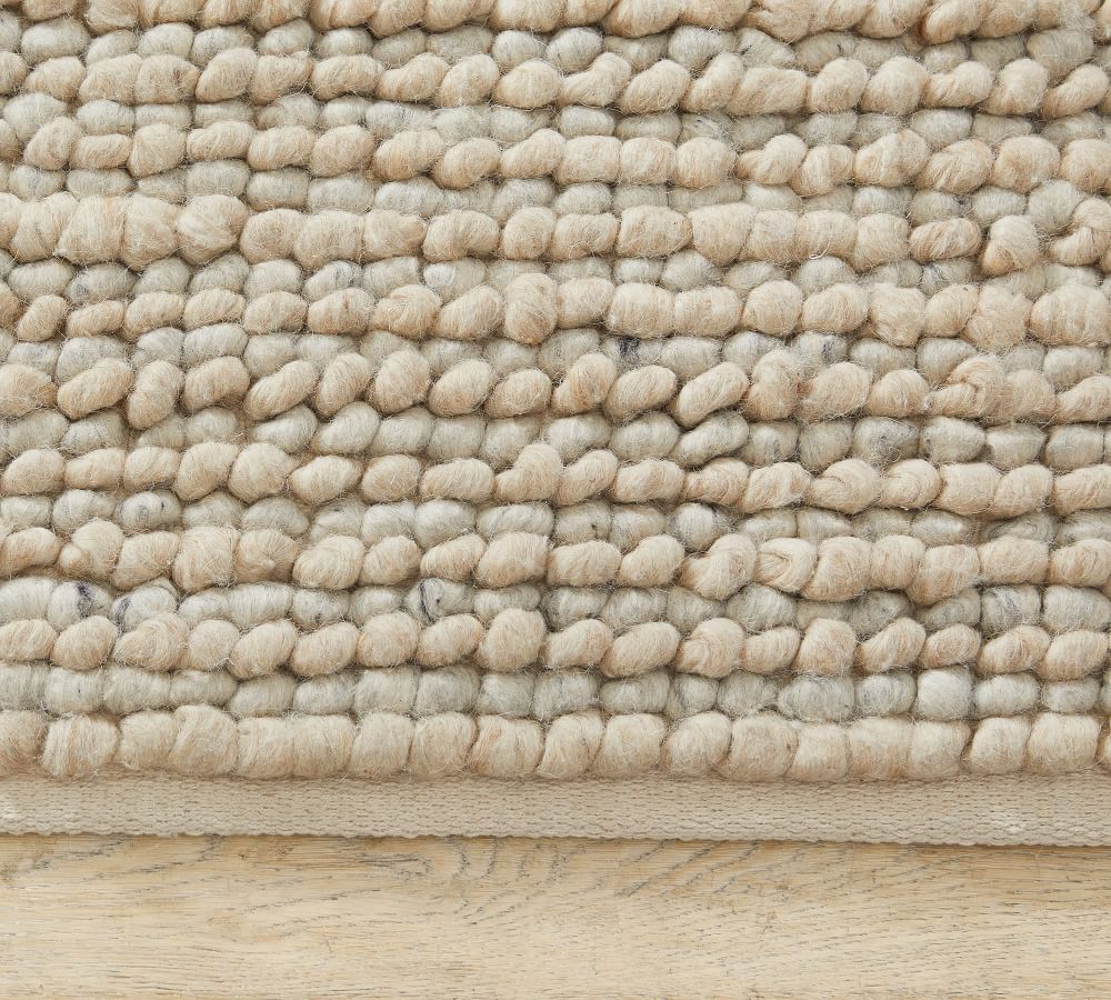 Chunky Looped Sweater Wool/Jute Rug | Pottery Barn