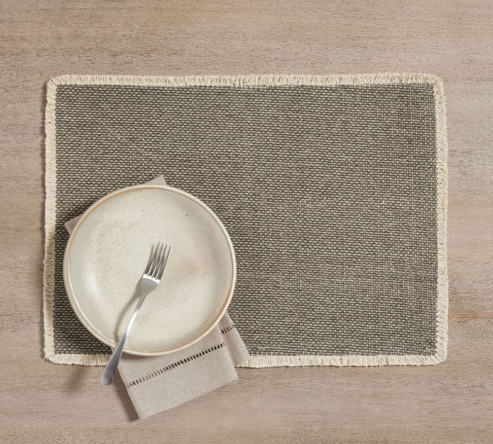Mason Fringe Placemat | Pottery Barn