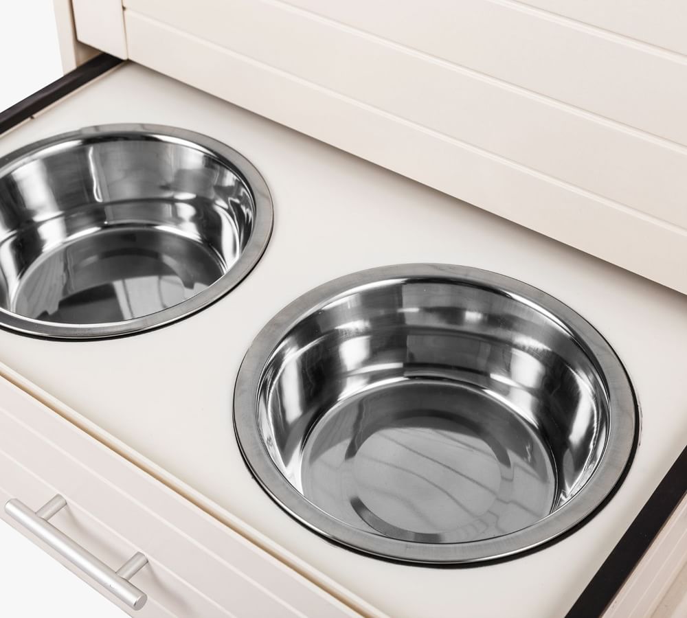 Ecoflex® Pet Pantry with Dual Food Bowls | Pottery Barn