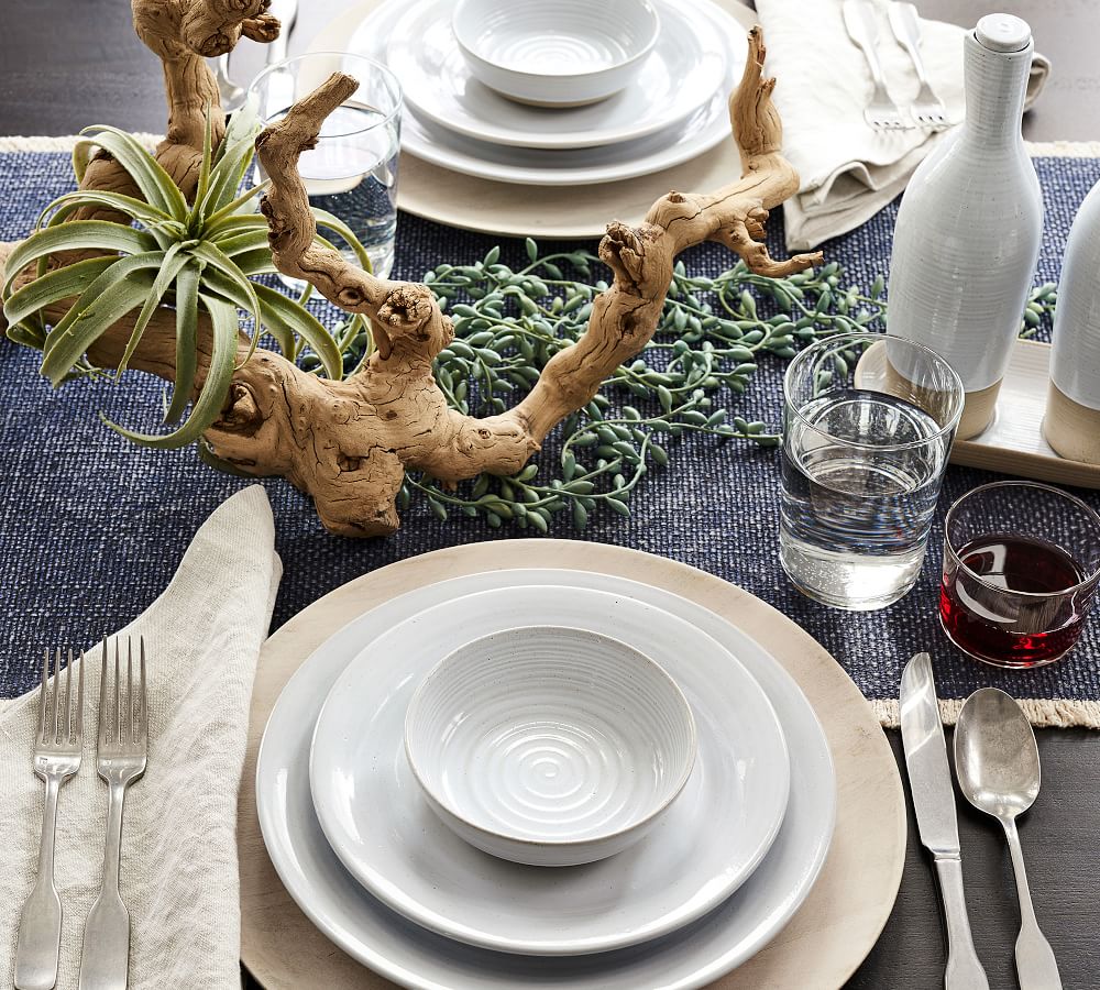 Quinn Handcrafted Stoneware 16-Piece Dinnerware Set | Pottery Barn