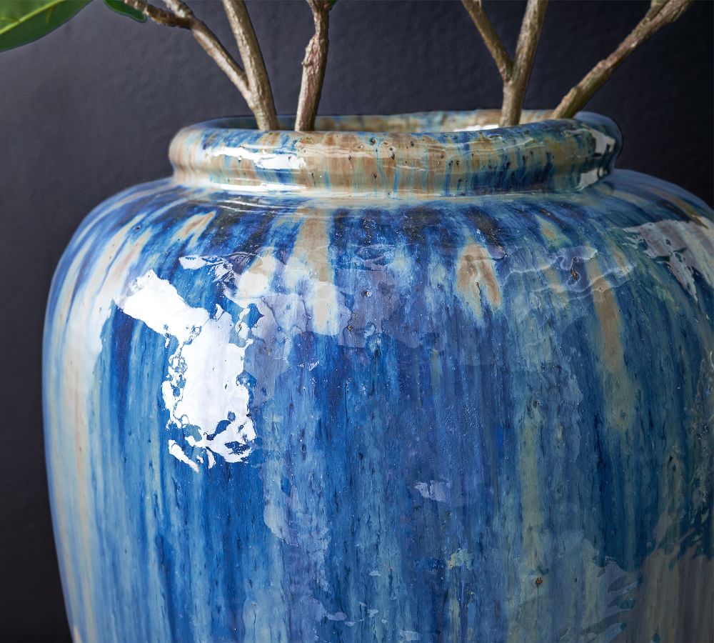 Rustic Blue Vases | Pottery Barn