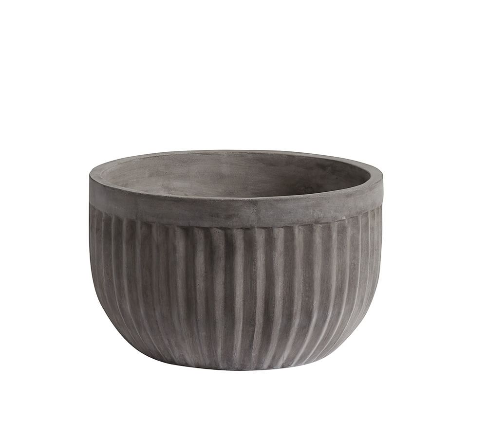 Concrete Fluted Planters | Pottery Barn