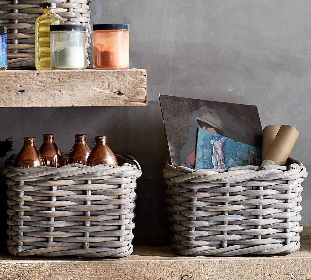 Aubrey Woven Utility Storage Basket | Pottery Barn