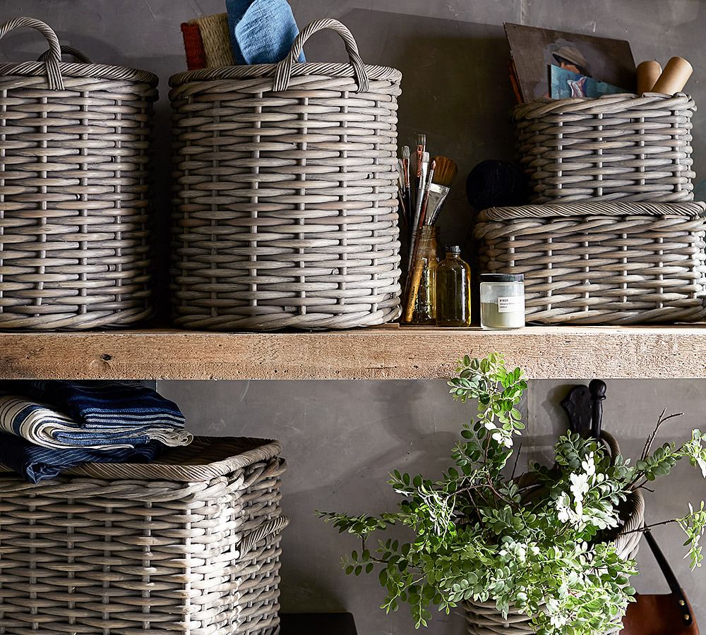 Aubrey Woven Utility Storage Basket | Pottery Barn