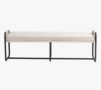 Cheswick Linen Bench | Pottery Barn
