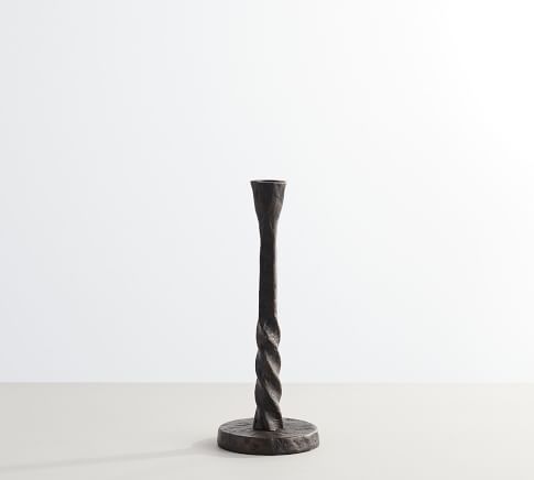 Easton Iron Taper Candlesticks | Pottery Barn