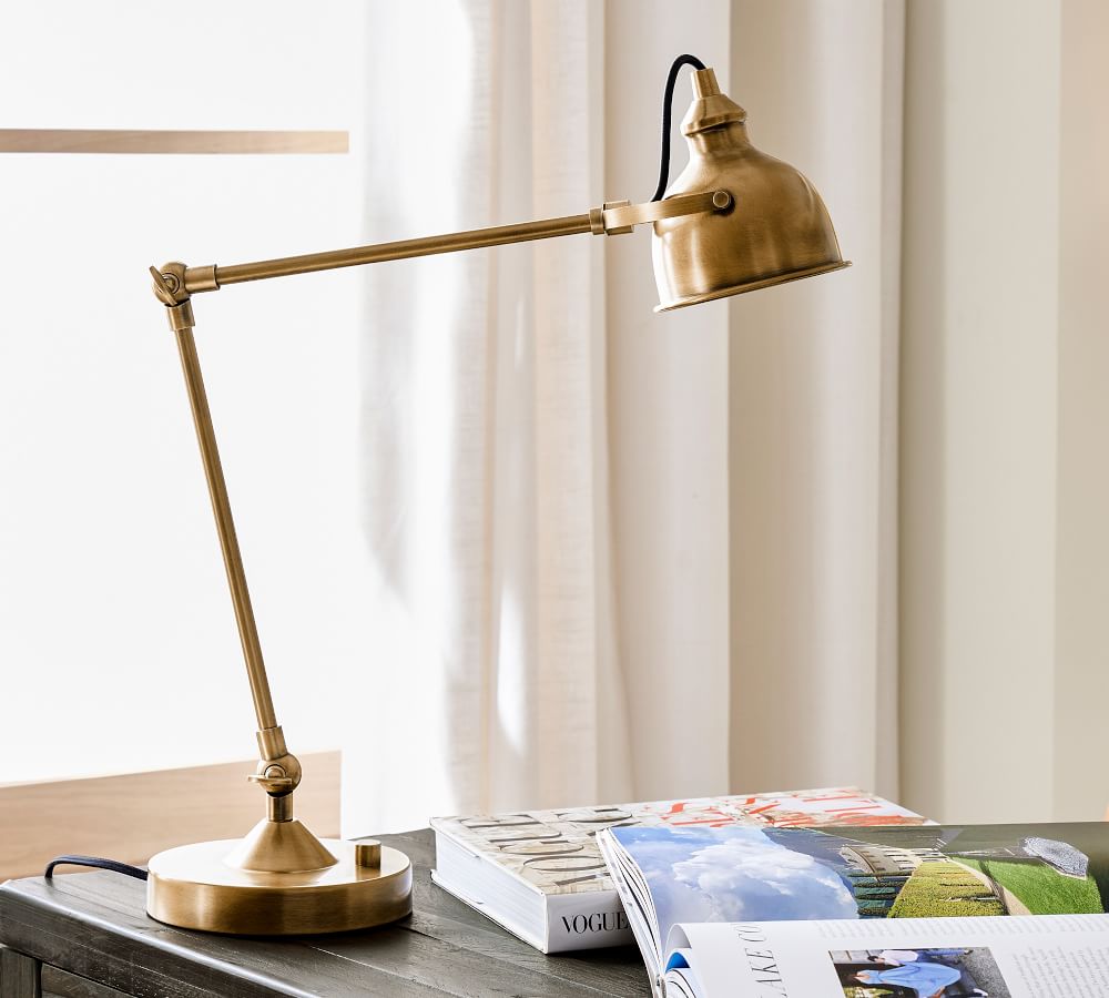 Kimble Metal USB Task Lamp | Pottery Barn