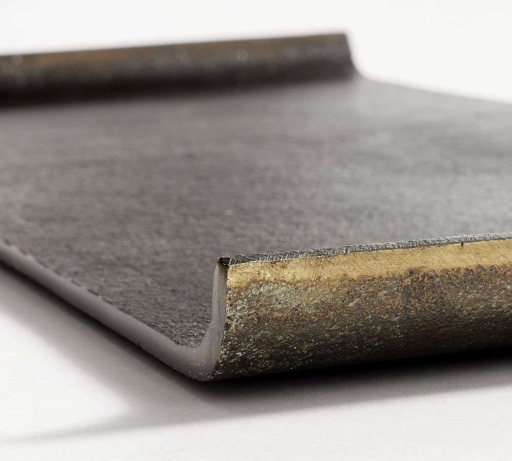 Curved Bronze Handcrafted Metal Tray | Pottery Barn