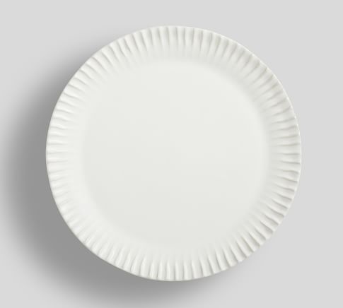 Ridge Textured Stoneware Dinner Plates | Pottery Barn