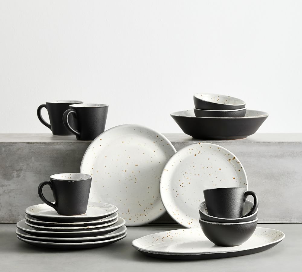 Rustic Speckled Handcrafted Terracotta Dinnerware Collection | Pottery Barn