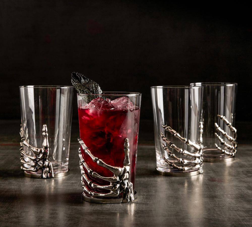 Skeleton Hand Highball Glass | Pottery Barn
