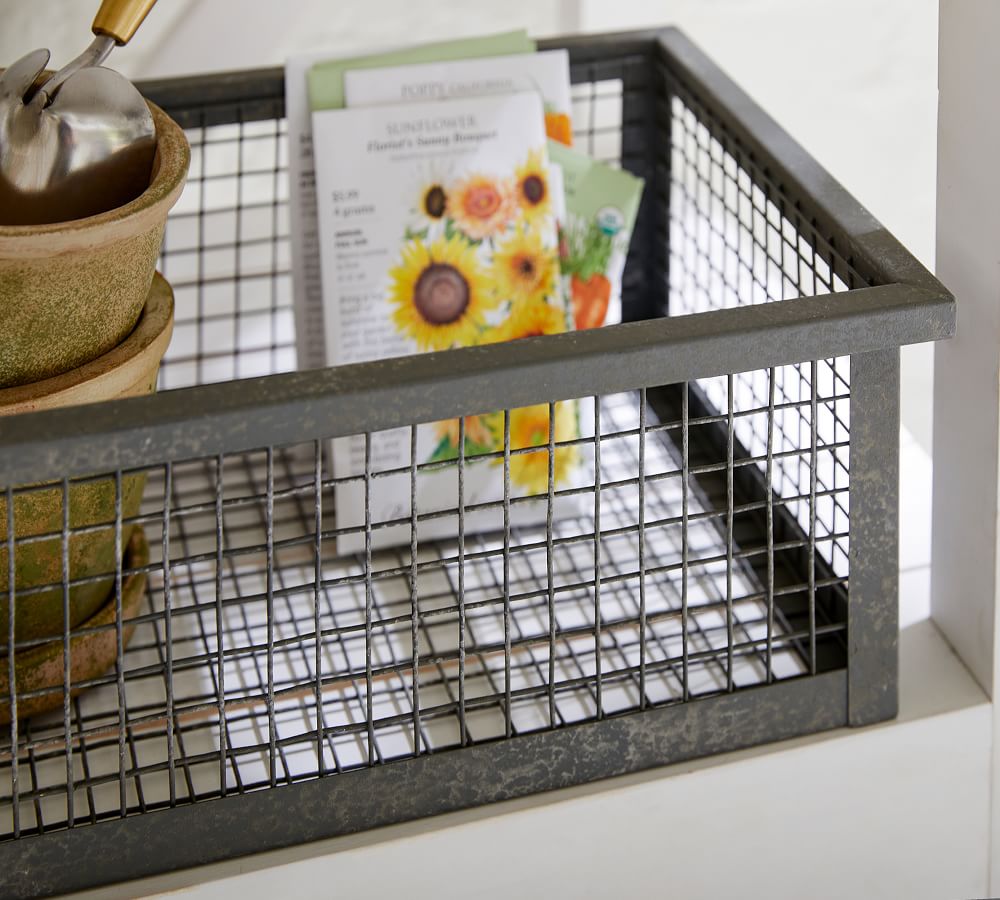 Zinc Garden Bin | Pottery Barn