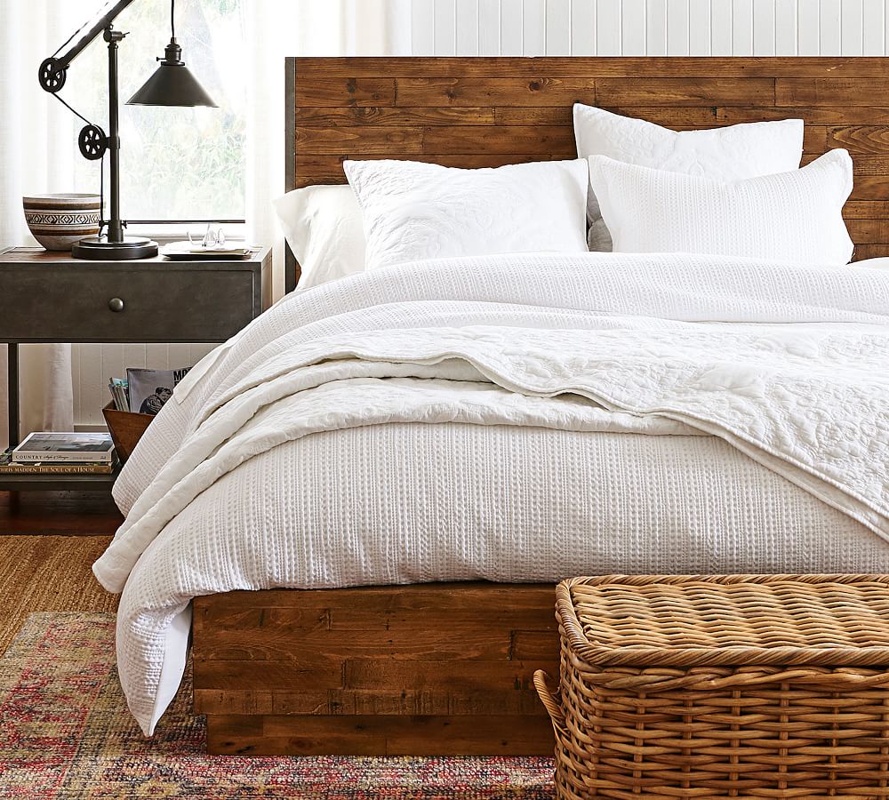 Honeycomb Cotton Duvet Cover | Pottery Barn