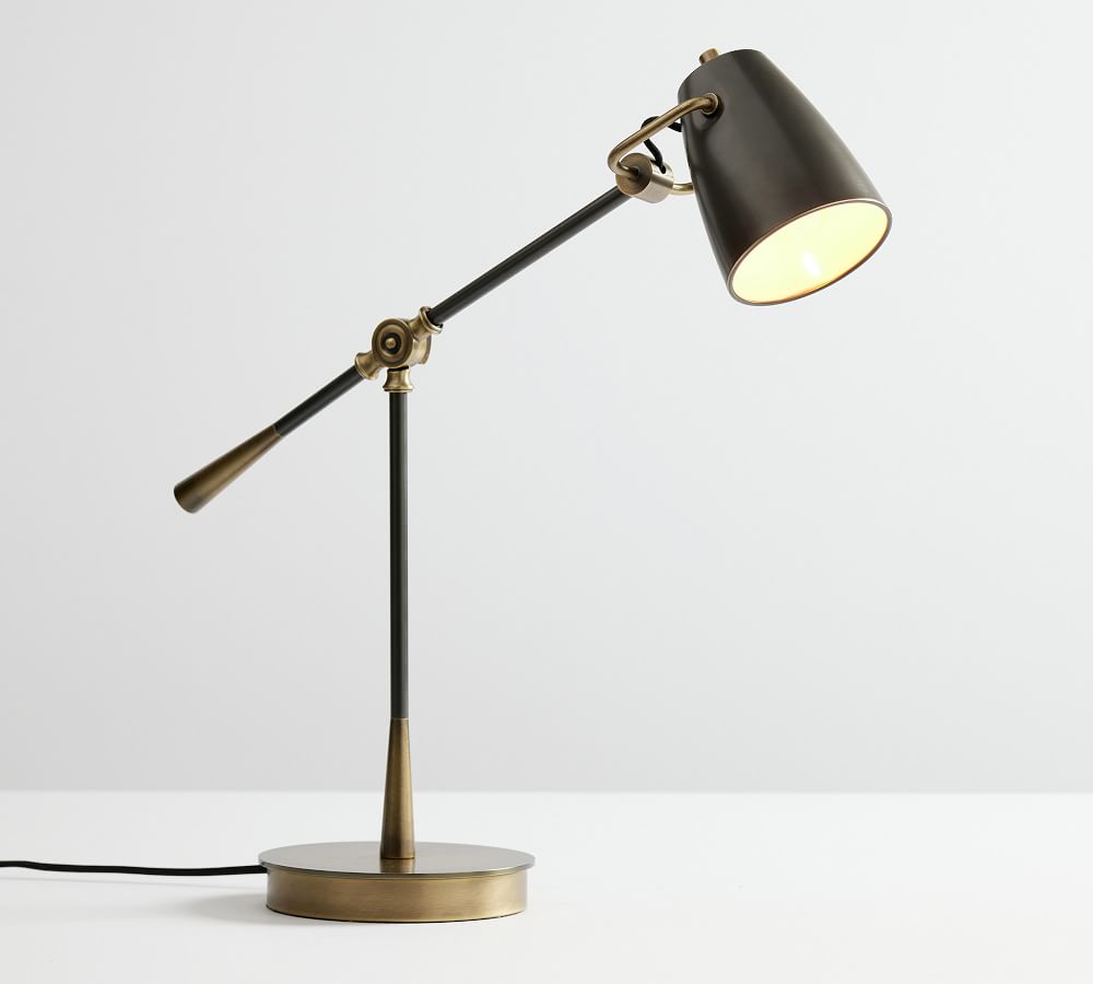 Reese Articulating Metal USB Task Table Lamp | Pottery Barn