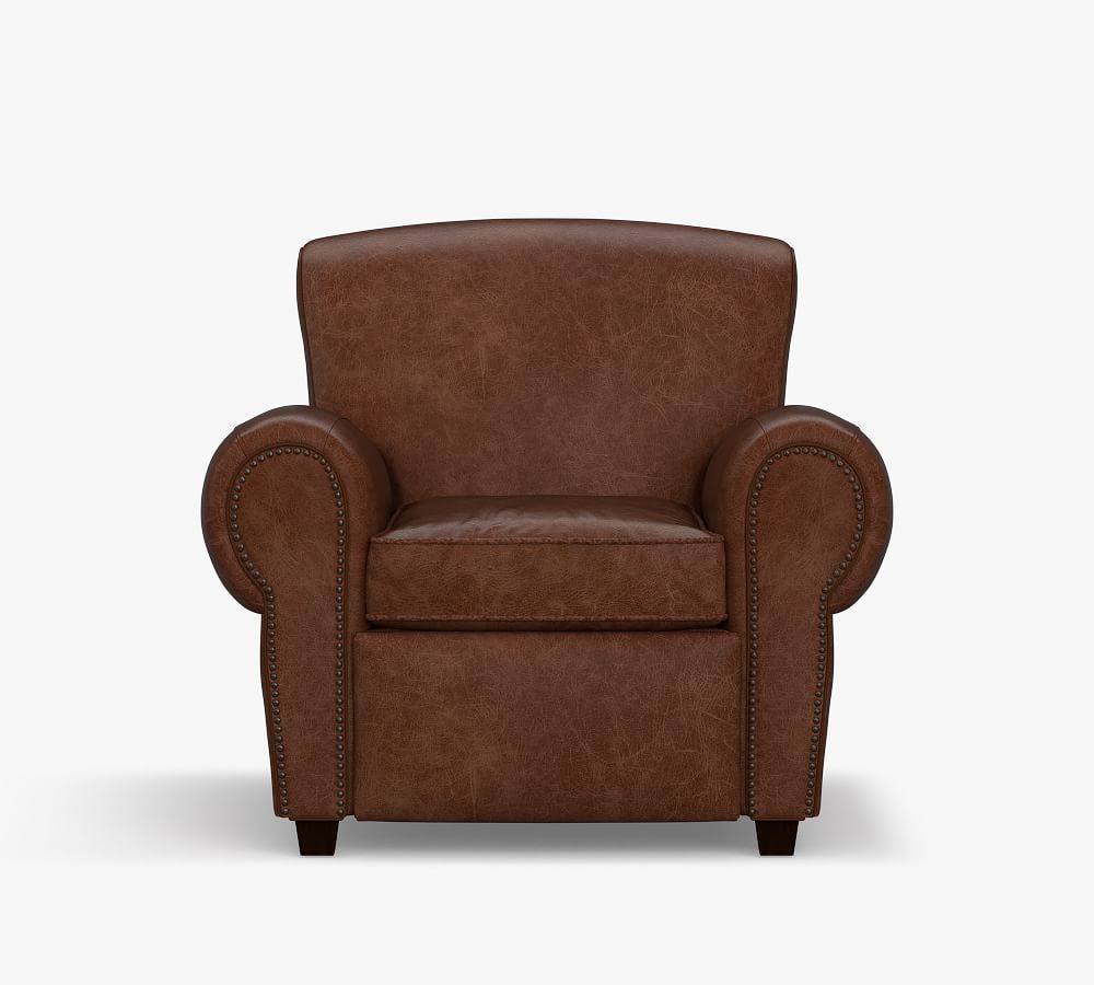 Manhattan Leather Recliner | Pottery Barn