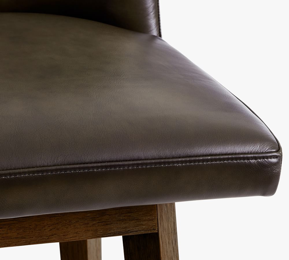Layton Leather Swivel Bar & Counter Stools | Pottery Barn