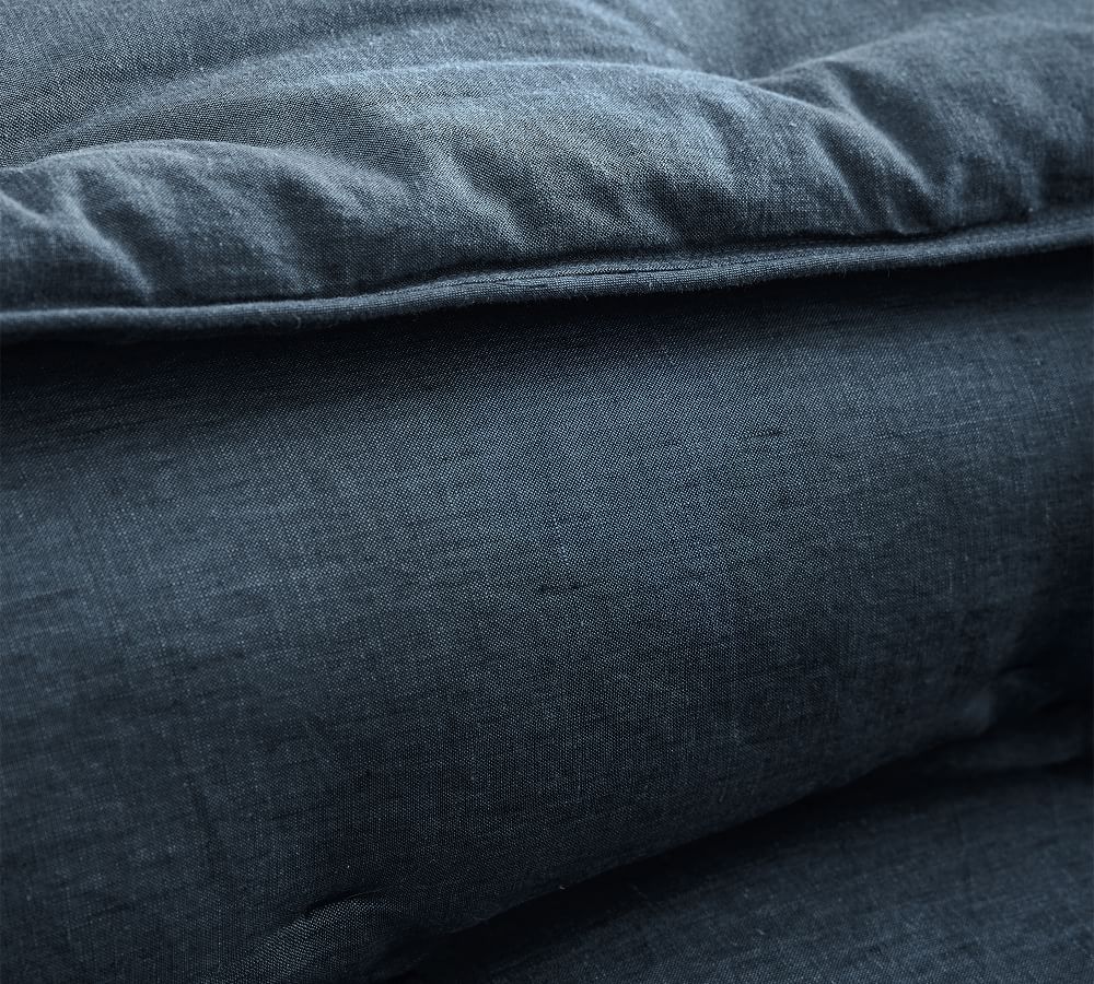 Belgian Flax Linen Comforter - White | Pottery Barn