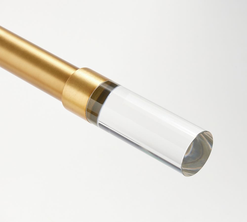 Brass Hampton Acrylic Finial | Pottery Barn