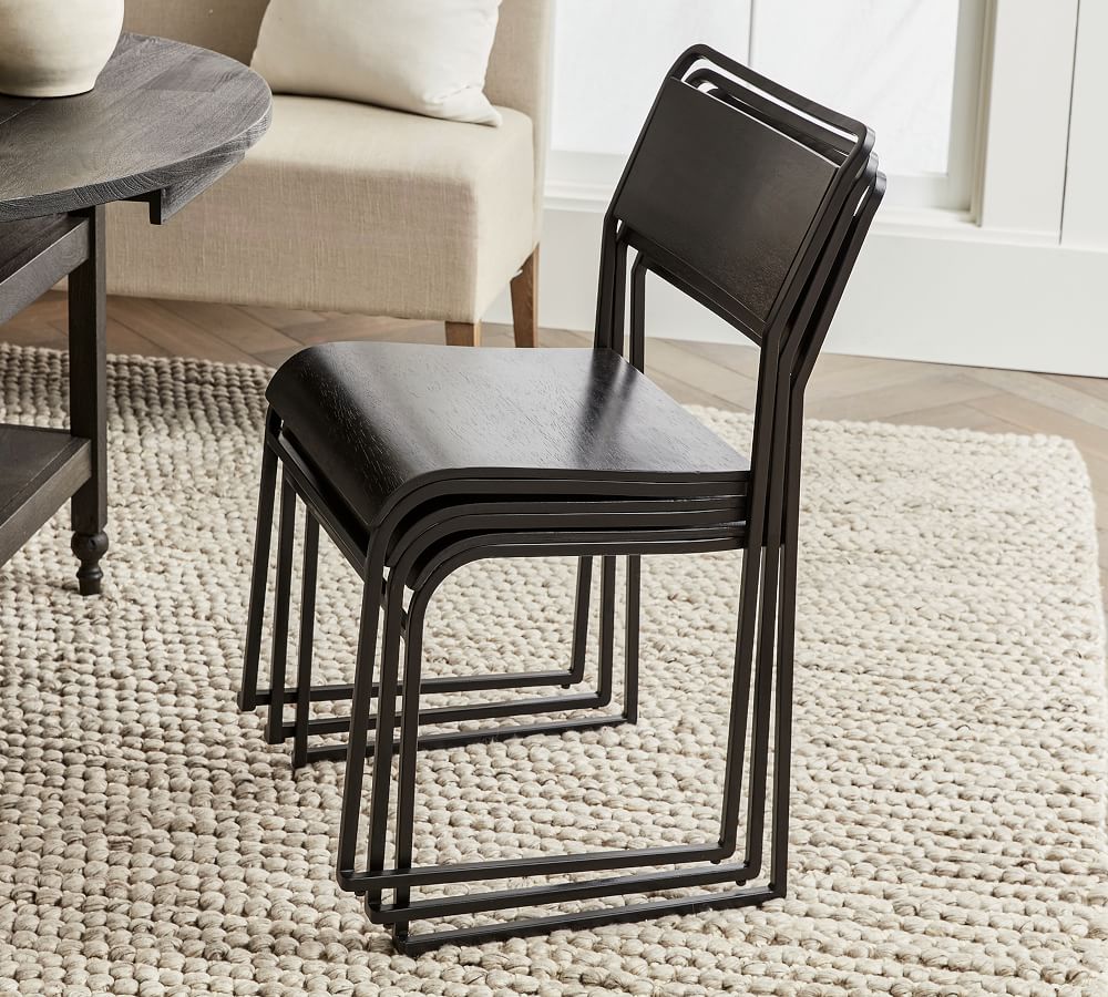 Fallon Stacking Dining Chair | Pottery Barn