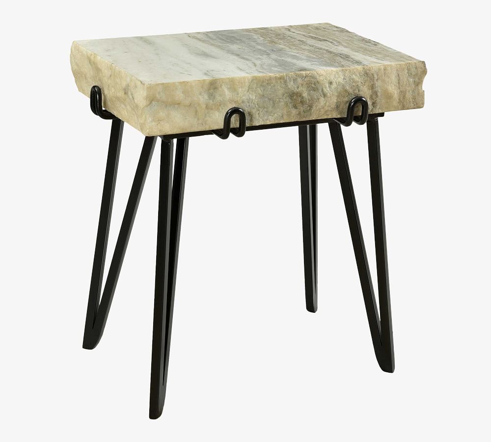 Esquimalt 19" Square Marble End Table | Pottery Barn