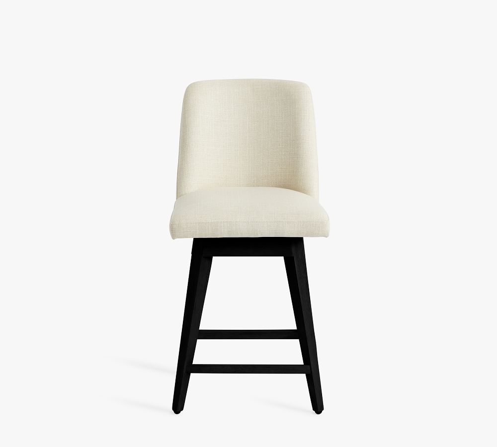 Layton Upholstered Swivel Bar & Counter Stools | Pottery Barn