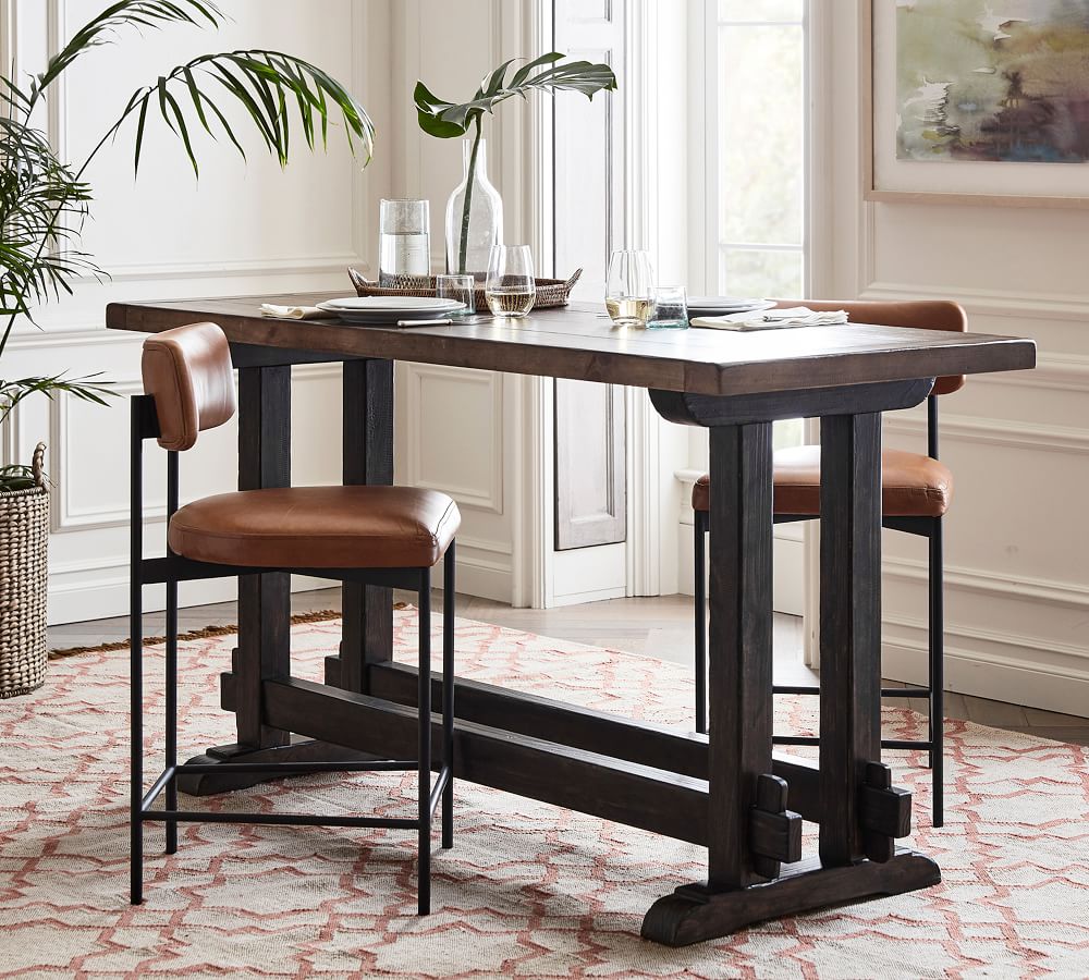 Maison Leather Bar & Counter Stools | Pottery Barn