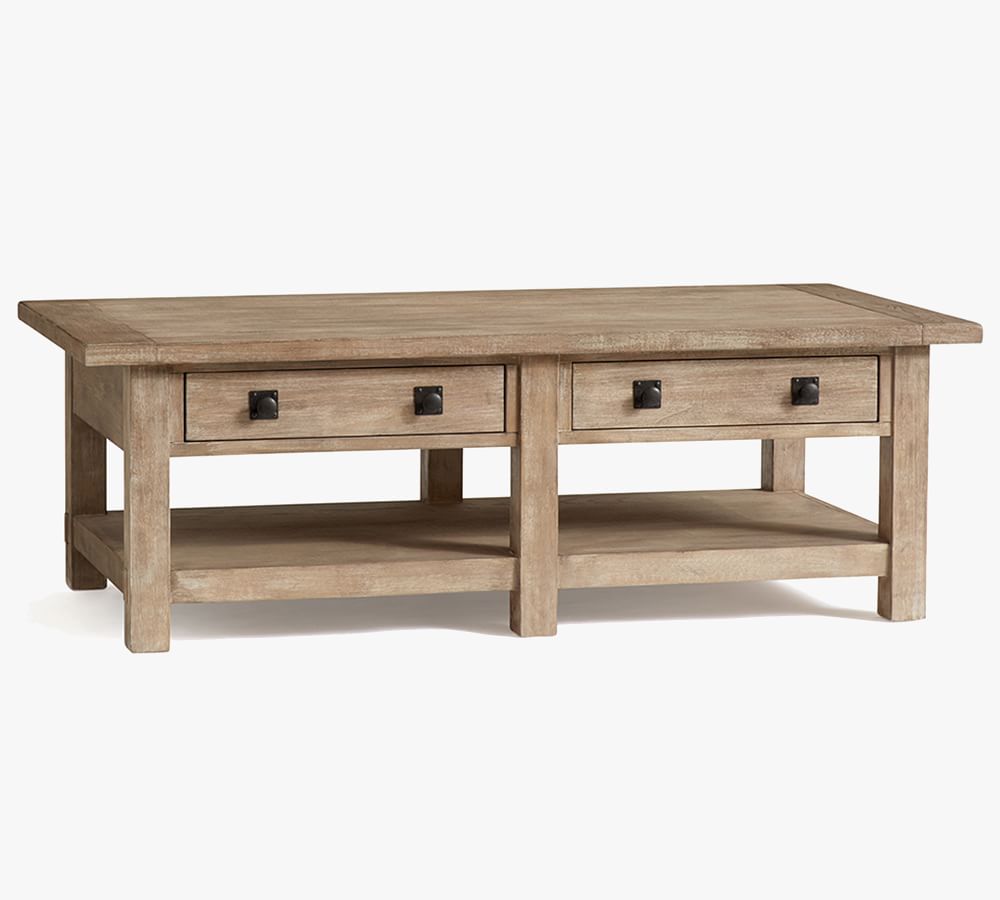 Benchwright 54" Rectangular Coffee Table | Pottery Barn