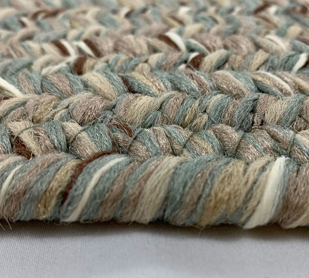 Ridley Square Indoor/Outdoor Braided Rug | Pottery Barn