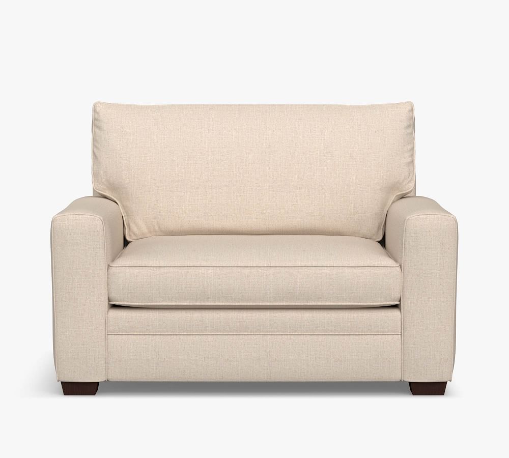 Pearce Square Arm Upholstered Chair-And-A-Half | Pottery Barn