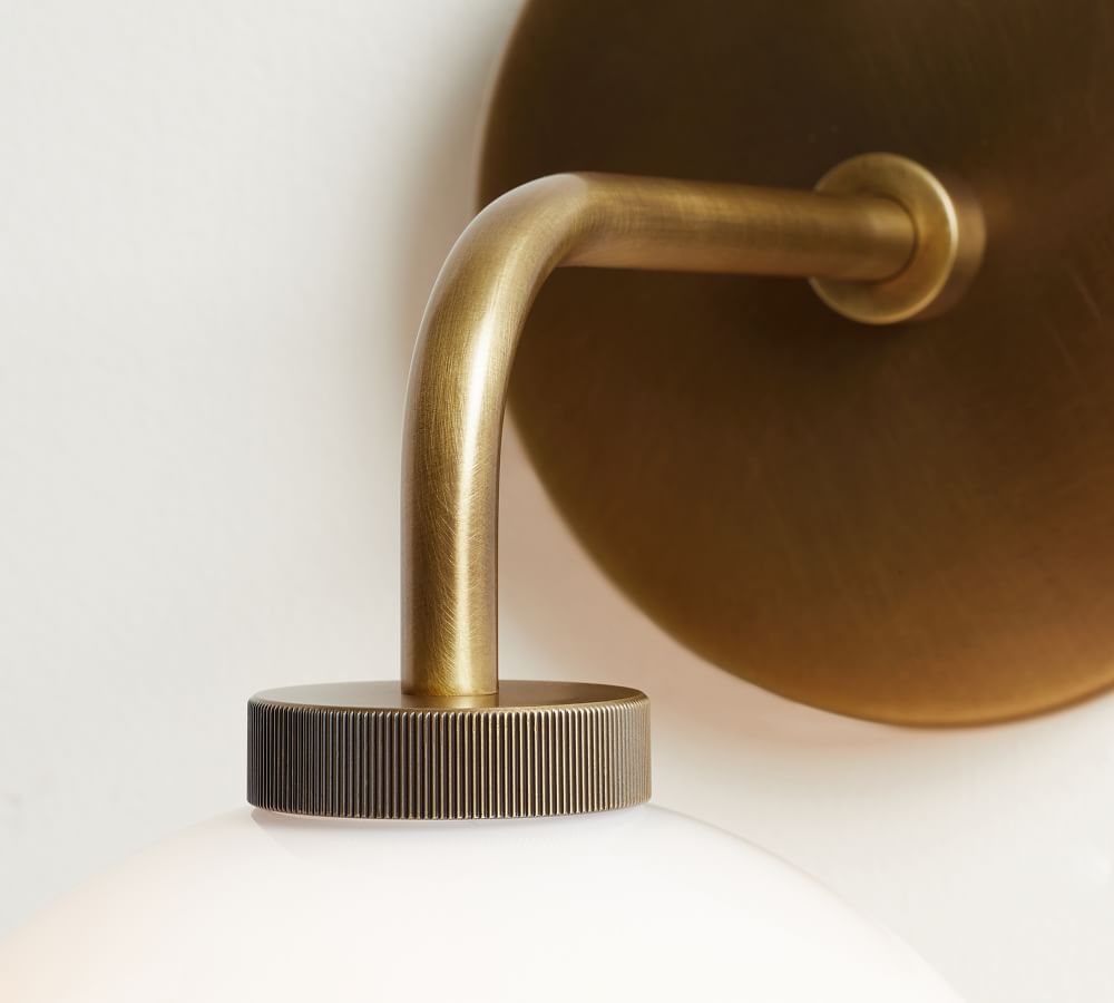 Reagan Milk Globe Sconce | Pottery Barn